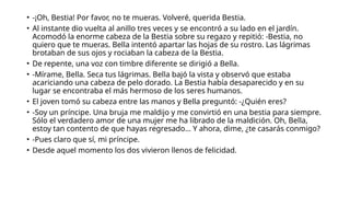 Este es el cuento de la Bella y la Bestia | PPTX