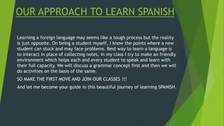 Español first class notes , help to learn | PDF