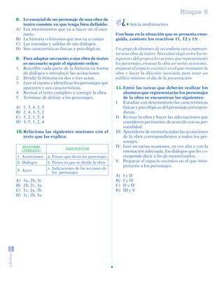 Español cuadernillo de preguntas | PDF