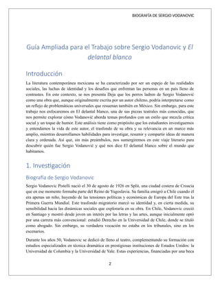 BIOGRAFÍA DE Sergio Vodanović Pistelli (1926-2001) fue un abogado ...