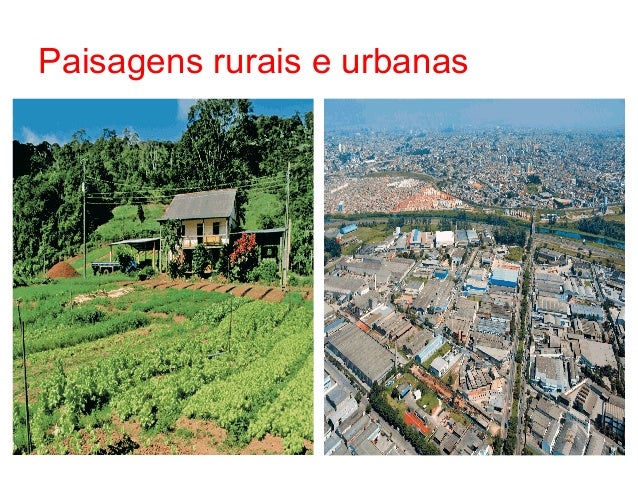 Espaço rural e urbano