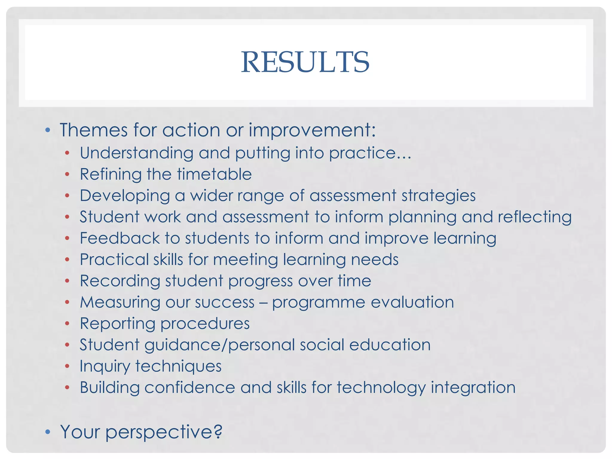 PYP self-study - purpose and results | PPTX