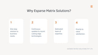 Esparse matrix solutions COMPANY PROFILE | PPT