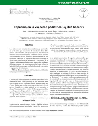 Espasmo via aerea ped | PDF