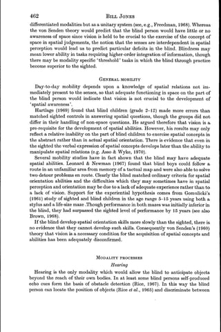 Espatial perception in the blind | PDF