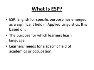 Esp by rida irfan | PPT