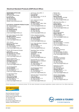 Electrical Standard Products Catalogue | PDF