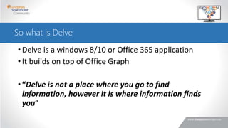 Delve and Office Graph | PPT