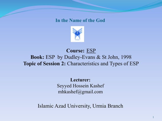 ESP Course 2 AC types and characteristics of esp.pptx