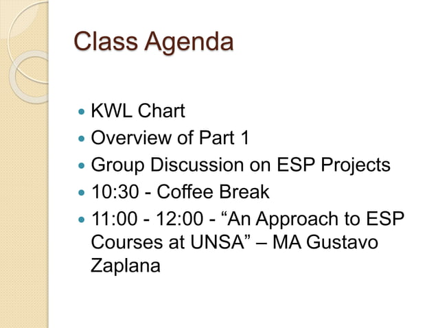 Esp course 2nd class | PPT