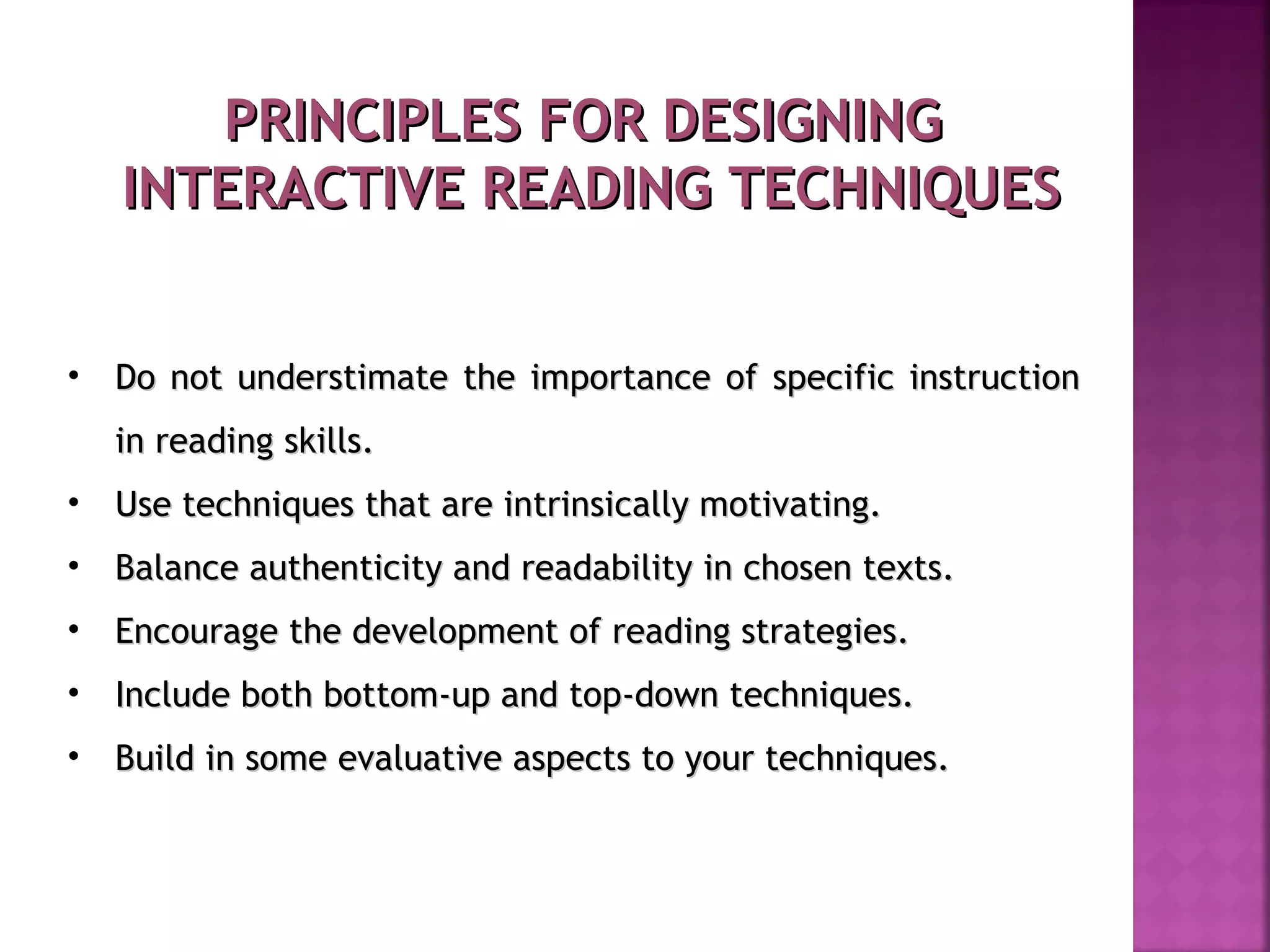 Teaching Reading Skills | PPT
