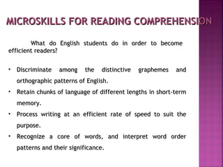Teaching Reading Skills | PPT