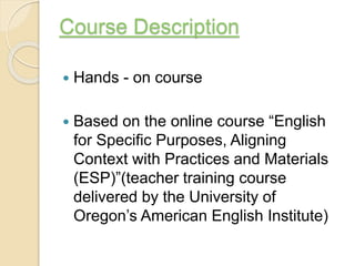 Esp course introduction | PPT