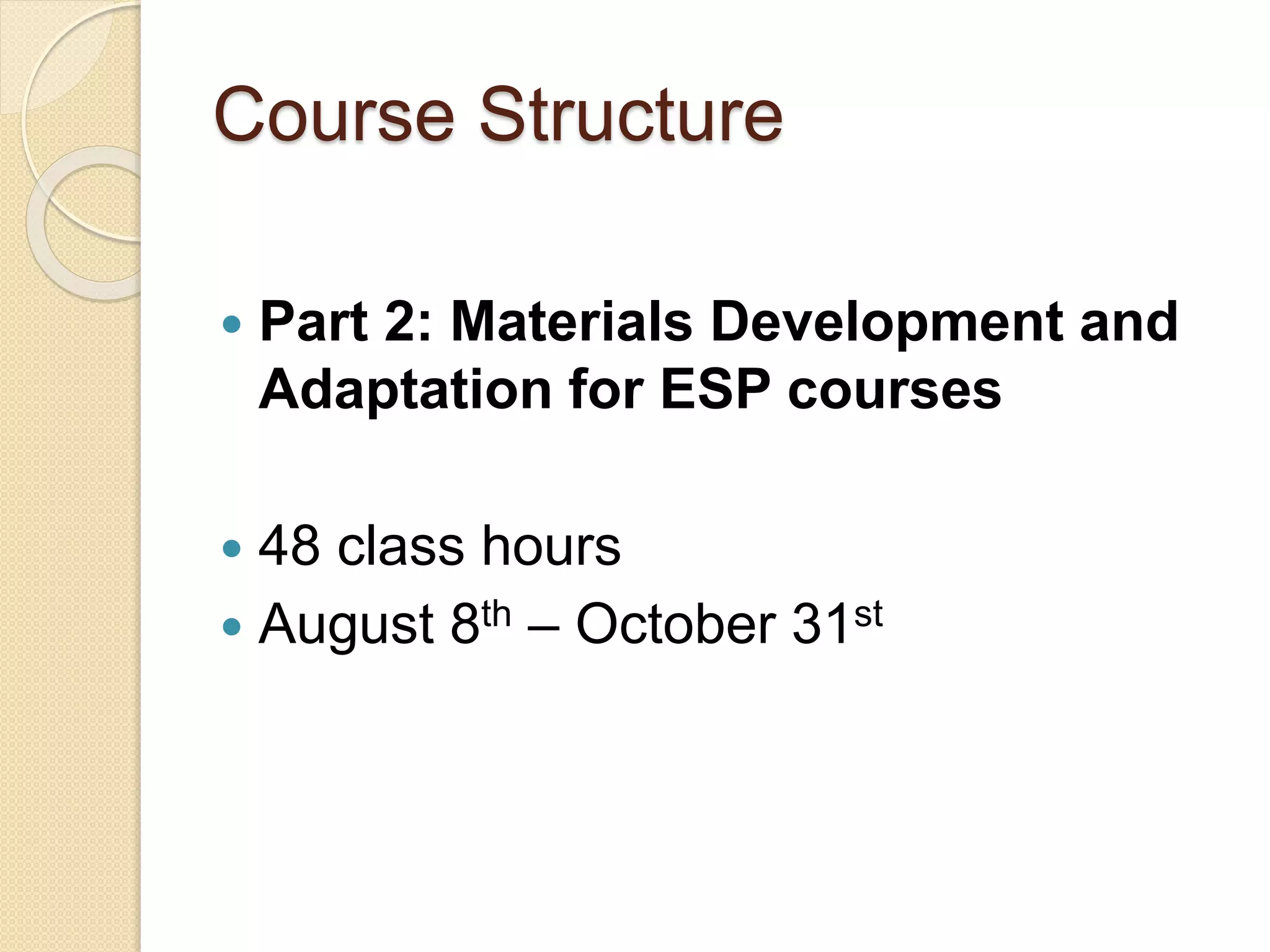 Esp Course Introduction Part 2 Ppt