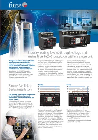 ESP D1 Series - Enhanced mains power protectors | PDF