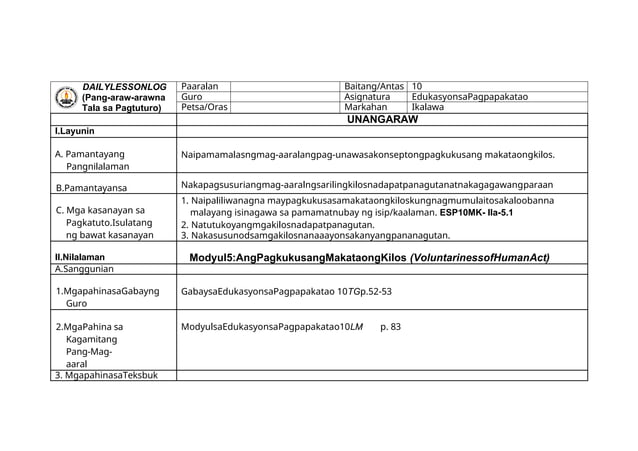 EsP DLL 10 Mod5-8 Rose.docx................. | DOCX