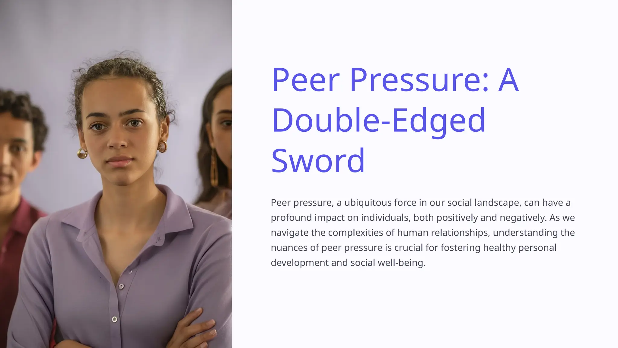 PEER PRESSURE for student face may things .pptx