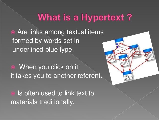 how can use a Hypertext, Hypermedia and Multimedia for improving the ...