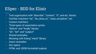 Espec |> Elixir BDD | PDF