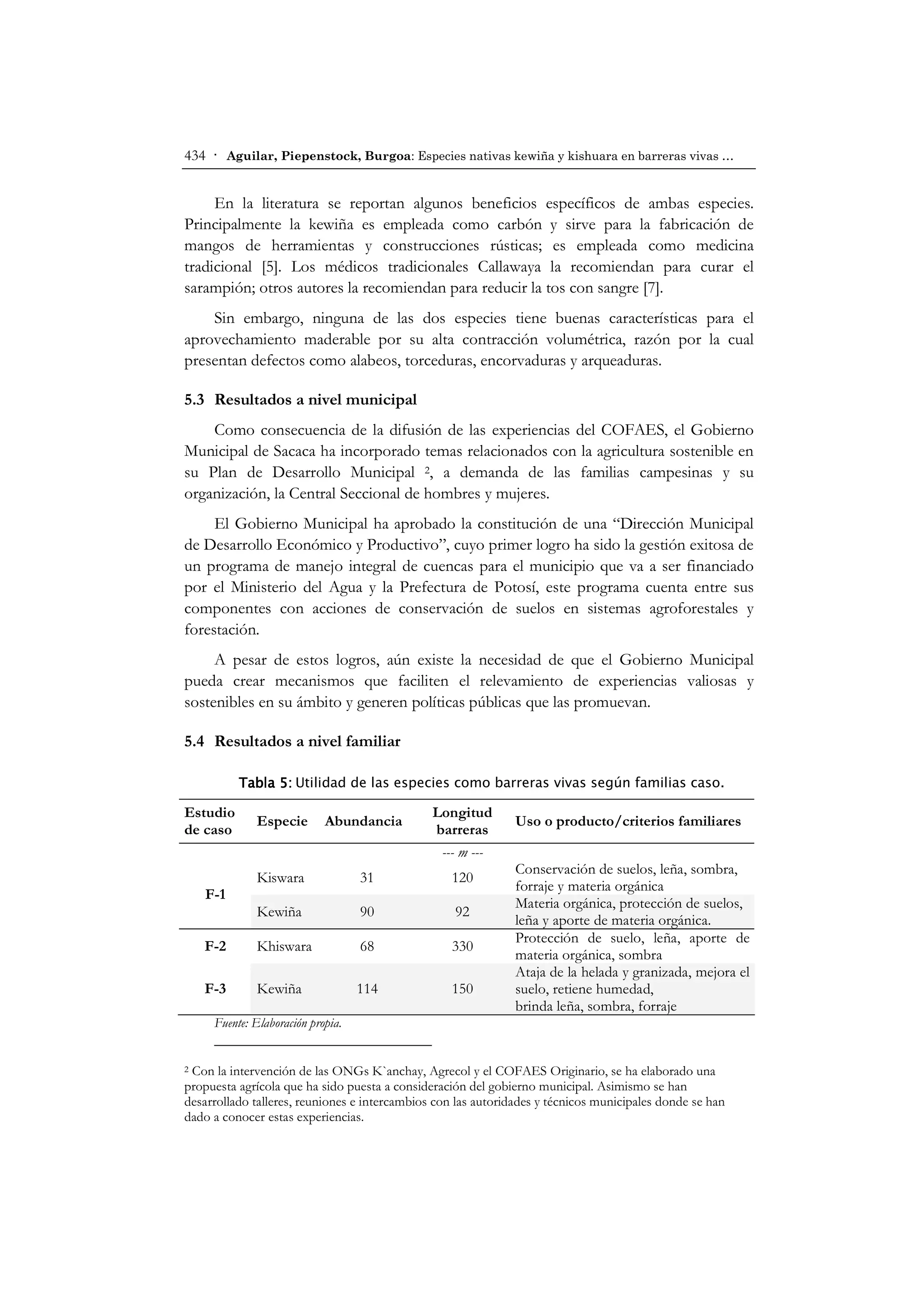 Especies nativas kiswara kewiña | PDF