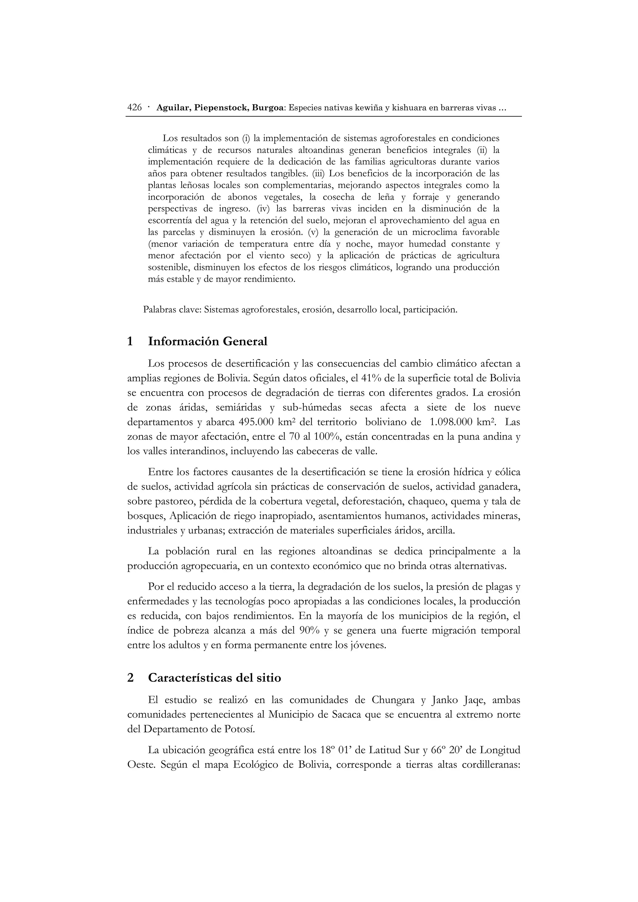 Especies nativas kiswara kewiña | PDF