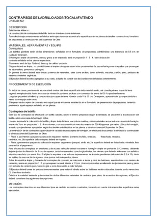 Especificaciones tecnicas infocal | DOCX