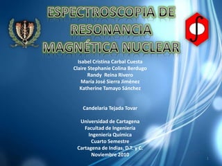 Espectroscopia de RMN | PPTX
