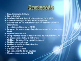 Espectroscopia de RMN | PPTX