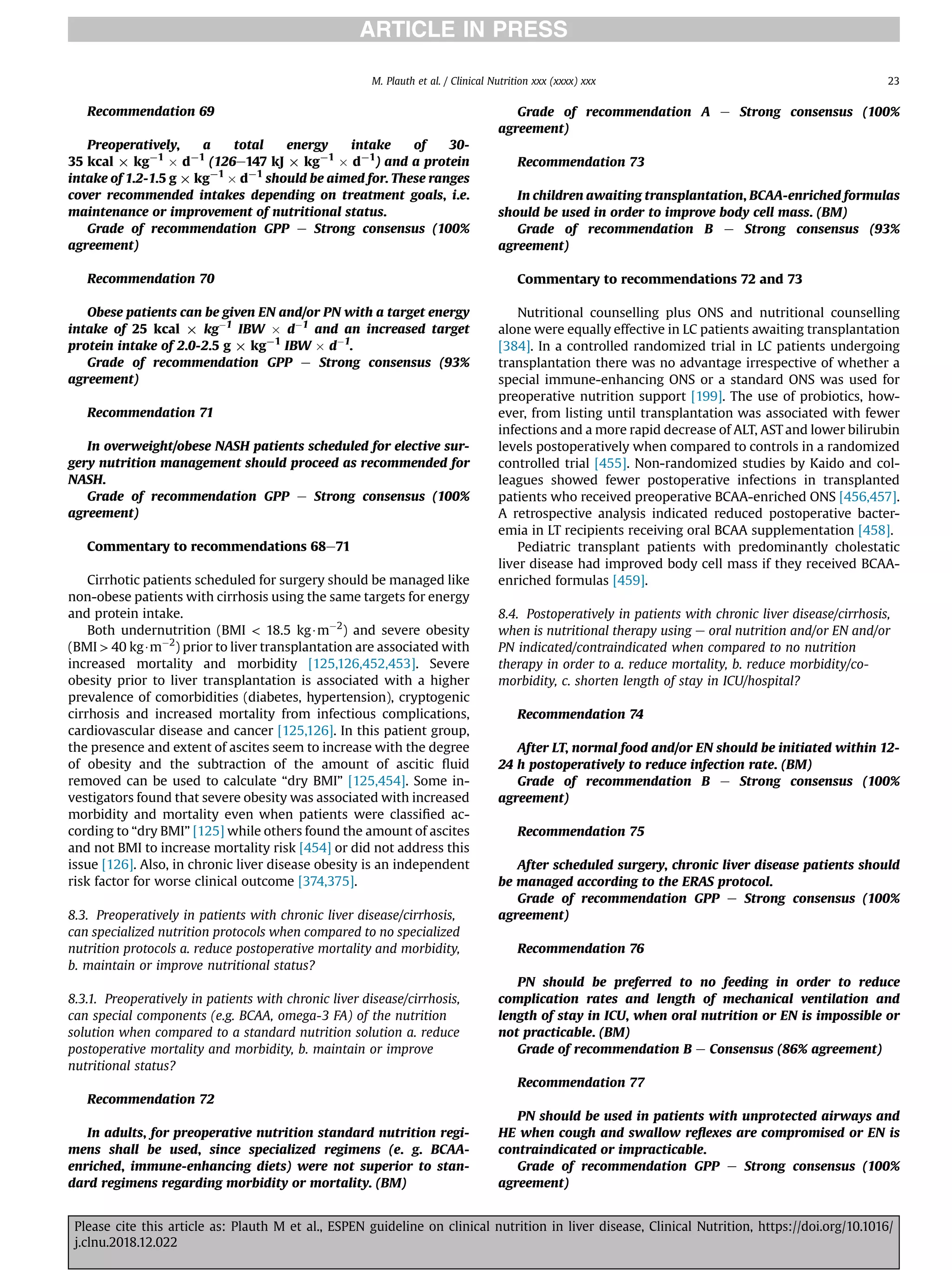 Espen guideline on_clinical_nutrition_in | PDF