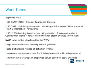 International BIM standardization - CEN/TC 442 and ISO/TC 59 | PPTX