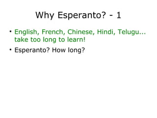 Esperanto: Language and Culture | ODP