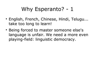 Esperanto: Language and Culture | ODP