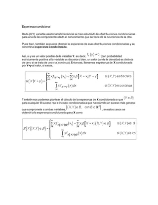 Esperanza condicional | DOCX