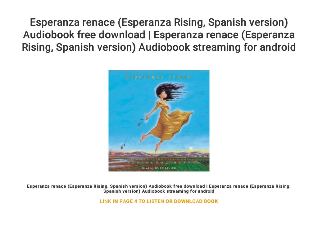 Esperanza renace (Esperanza Rising... Spanish version) Audiobook free…