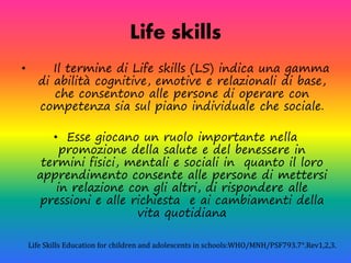 La promozione della salute: un\'esperienza del life skills model | PDF