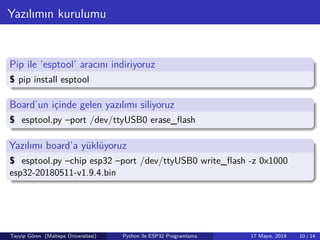 Python ile ESP Programlama | PPT