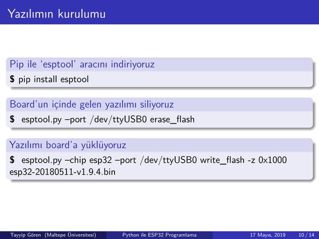 Python ile ESP Programlama | PDF