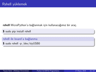 Python ile ESP Programlama | PPT