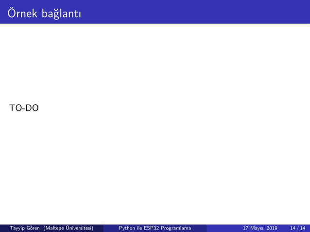 Python ile ESP Programlama | PDF