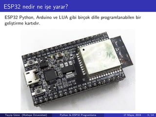 Python ile ESP Programlama | PPT