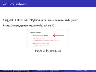 Python ile ESP Programlama | PPT