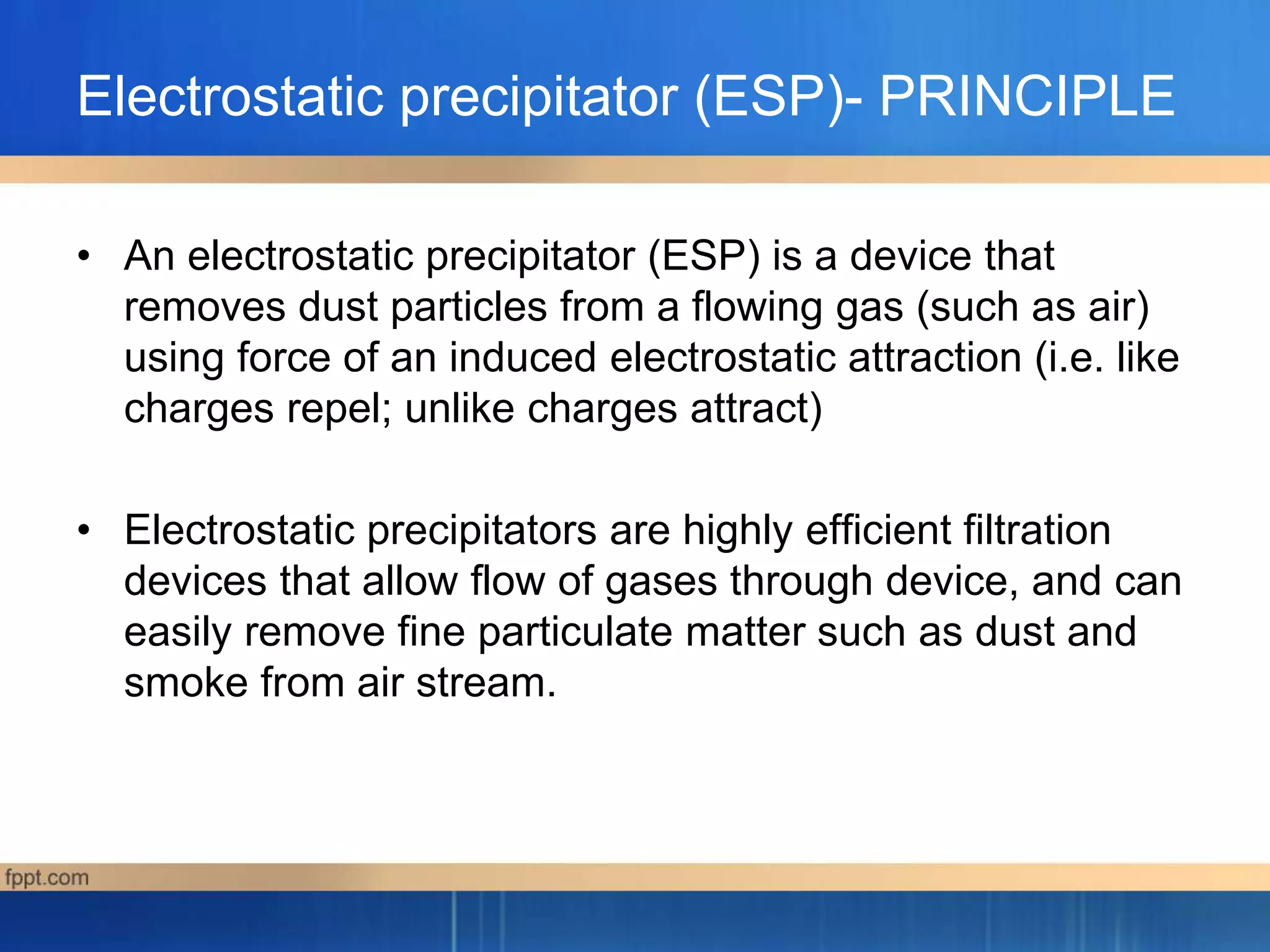 ESP for air pollutant removal.ppt