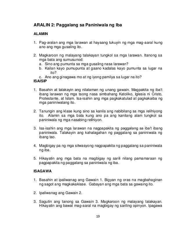 Gawain 3 Bigyan Ng Opinyon Sagot | bigyanvlog