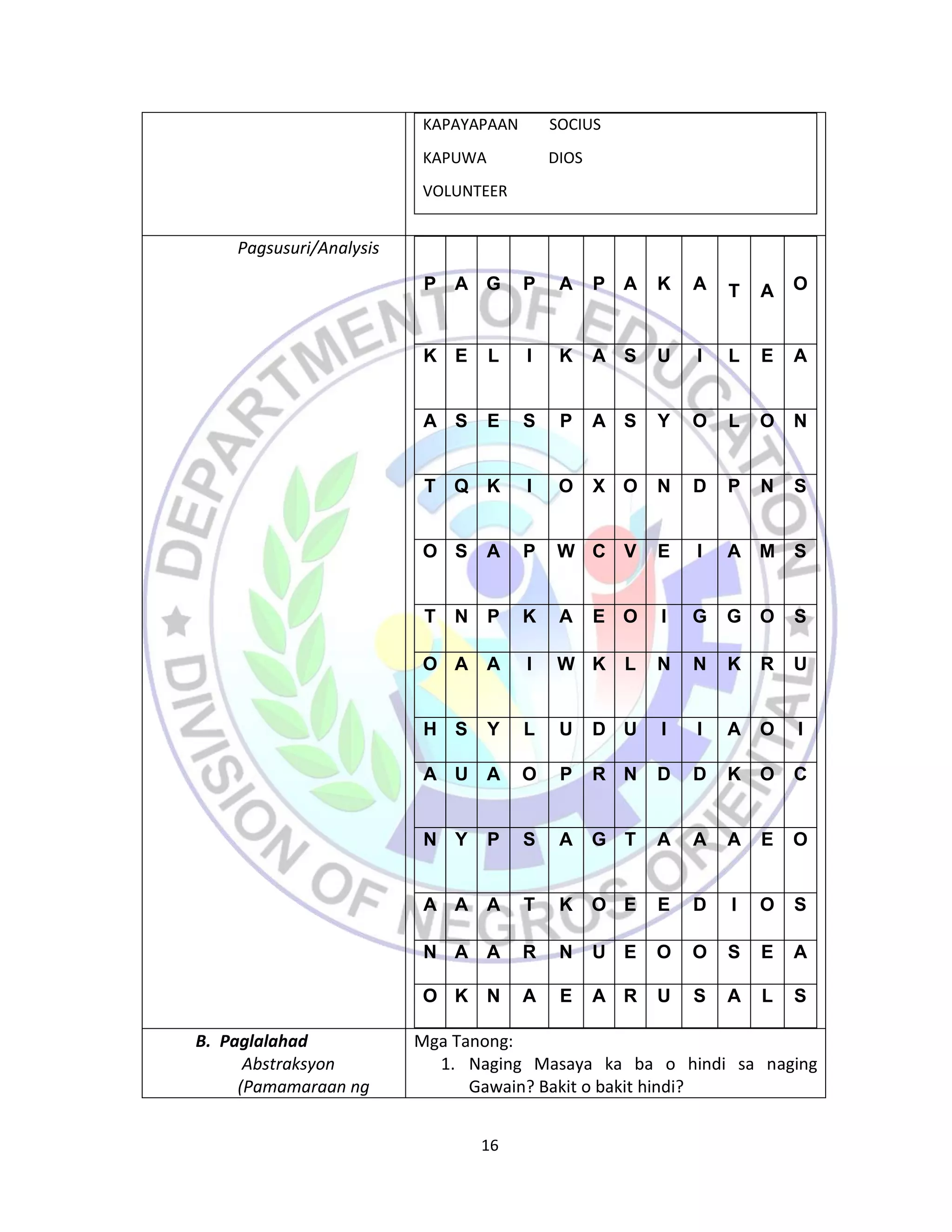 Es p grade 9 3rd quarter | PDF