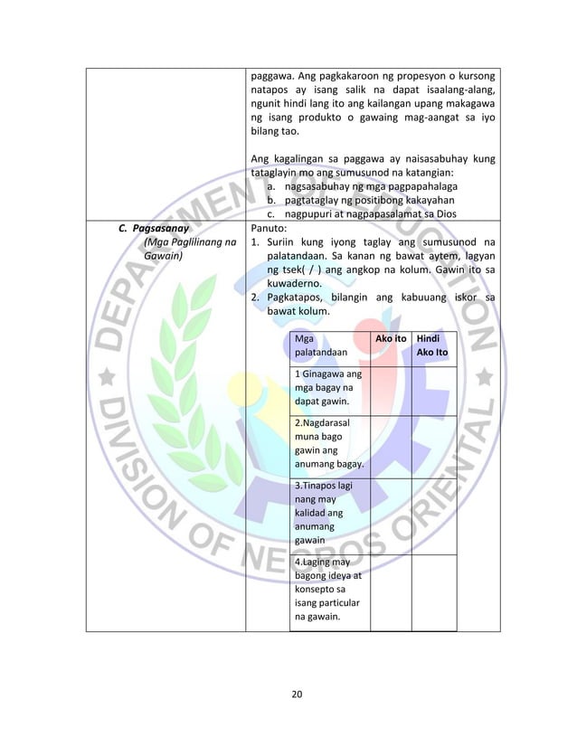 Es p grade 9 3rd quarter | PDF