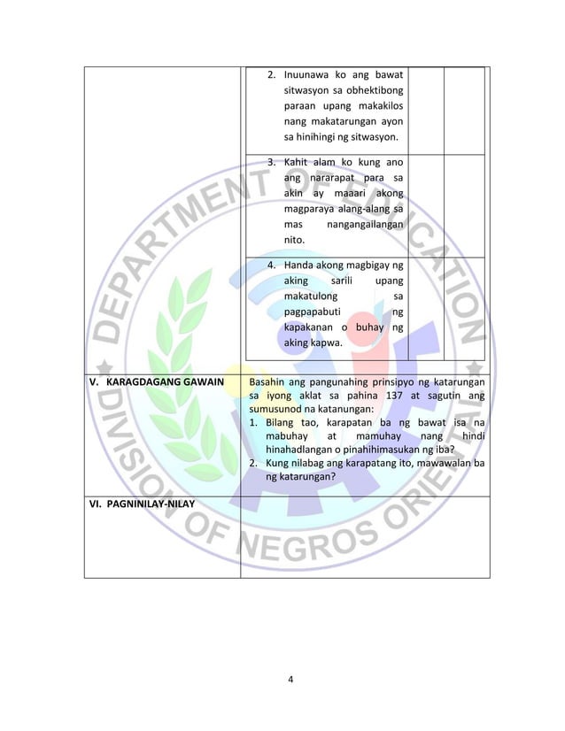 Es p grade 9 3rd quarter | PDF