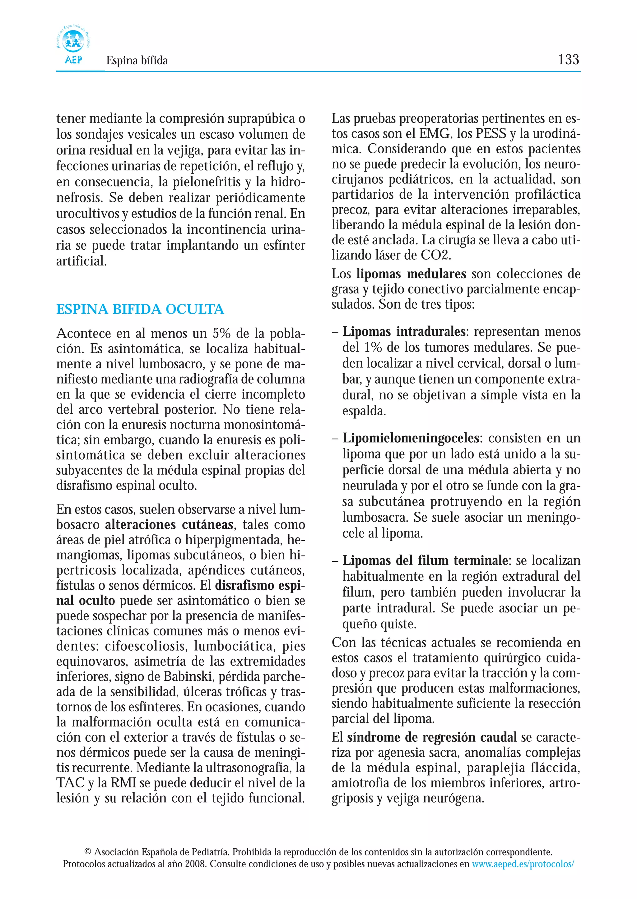 Espina bífida | PDF