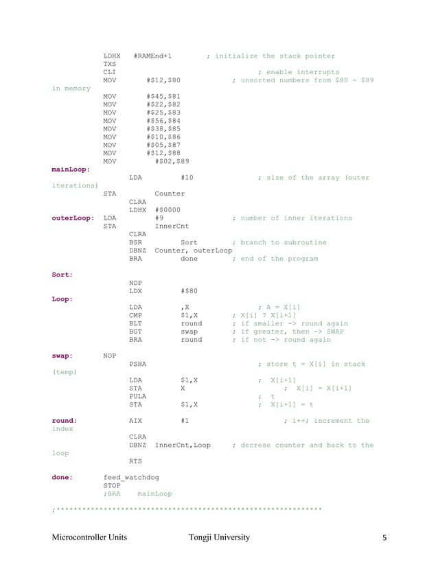 Bubble Sort Algorithm In Assembly Language