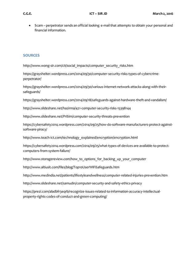 Computer security and privacy | DOCX | Internet Safety | Parenting