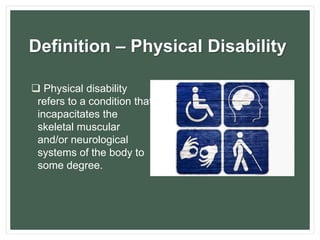 Physical and Neurological Impairment | PPTX | Death, Injury, or ...